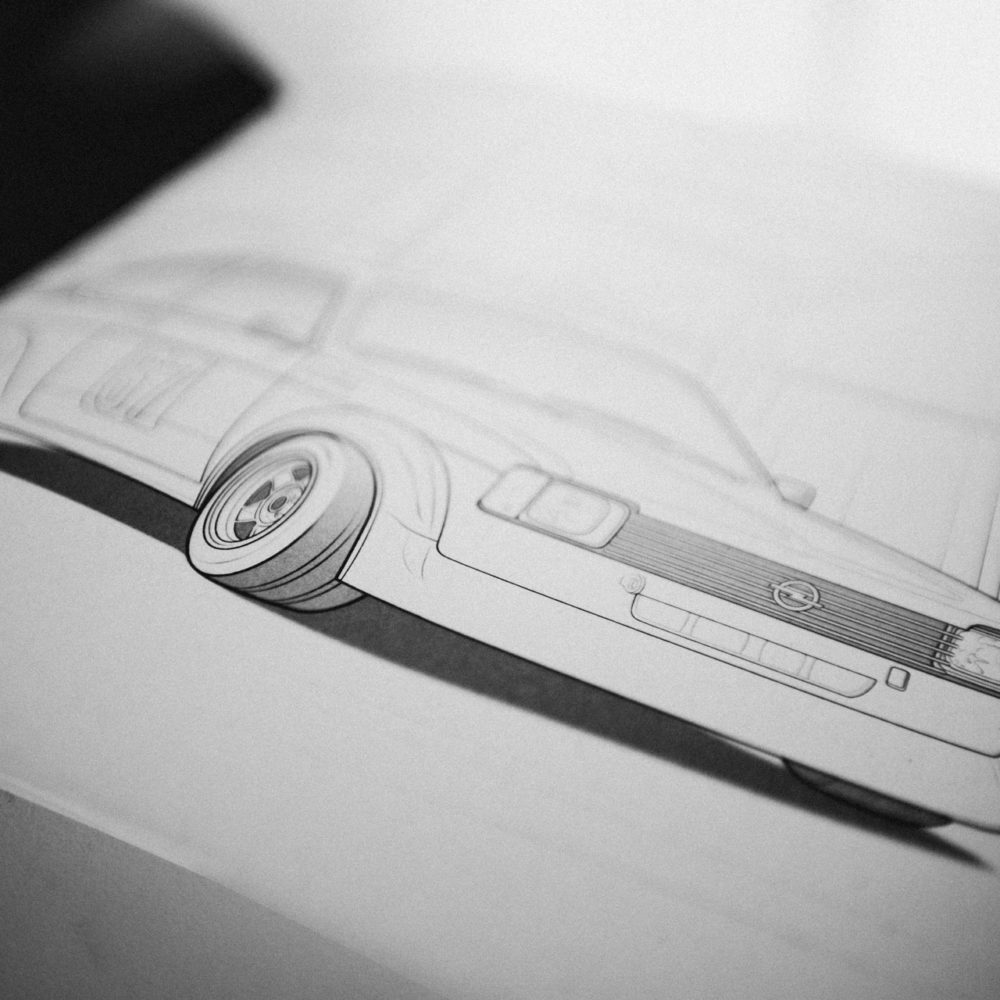 OPEL KADETT GT/E Coloring Book - WE COLOR THE STREETS